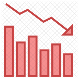 Free Decrease Graph Icon Of Colored Outline Style Available In SVG 
