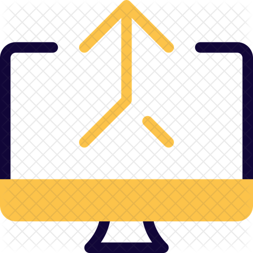 Desktop Merge Connection Icon - Download in Dualtone Style