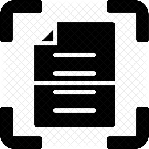 Document Icon - Download in Glyph Style Document Icon - Download in Glyph Style