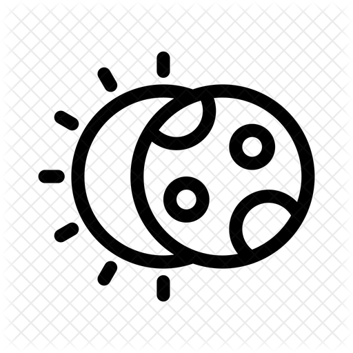 Eclipse Icon - Download in Line Style