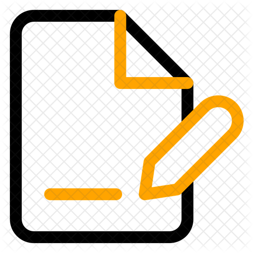 Edit File Icon - Download in Line Style