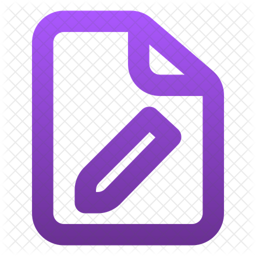 Edit File Icon - Download in Gradient Style