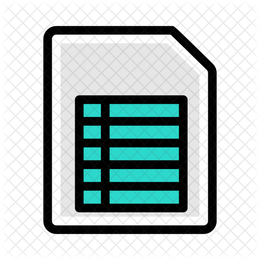 Excel Sheet Icon Download In Colored Outline Style