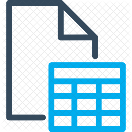 Excel Sheet Icon Download In Dualtone Style