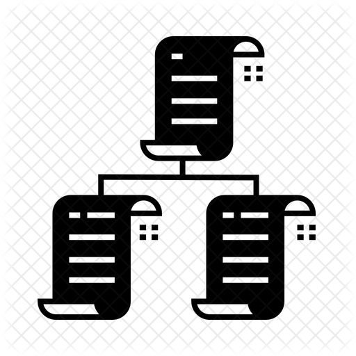 Files Structure Icon - Download in Glyph Style
