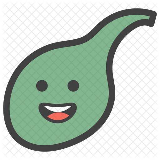 Gallbladder Emoji Icon Download In Colored Outline Style