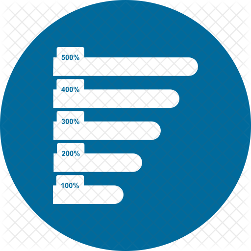 Horizontal graph Icon - Download in Glyph Style