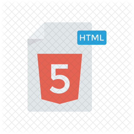 Html5 File Icon Download In Flat Style 2761