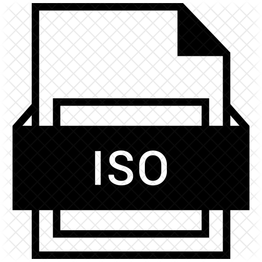 Iso file Icon - Download in Glyph Style