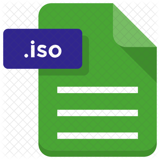 Iso file Icon - Download in Flat Style