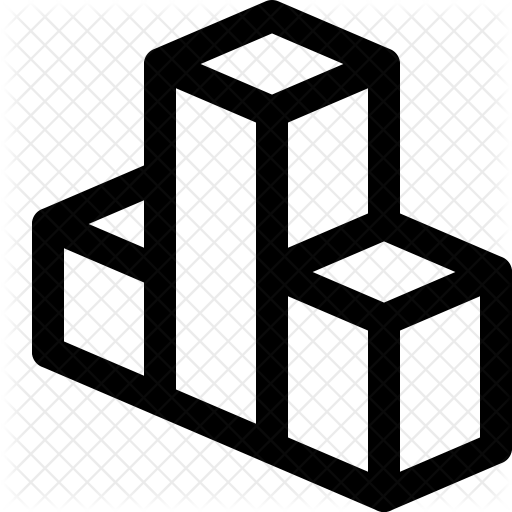 Isometric chart Icon - Download in Line Style