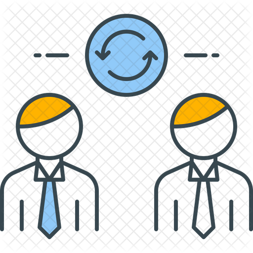 Job rotation Icon - Download in Colored Outline Style Job rotation Icon - Download in Colored Outline Style