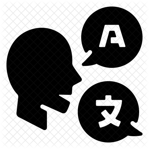 Language Icon - Download in Glyph Style