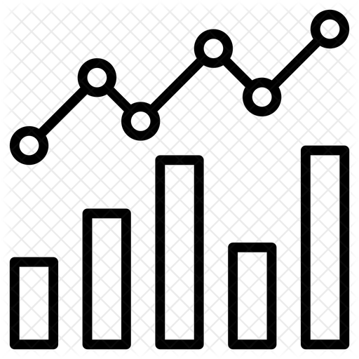 Line Bar Graph Icon - Download in Line Style