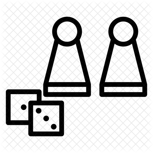 Ludo Game Icon - Download in Line Style Ludo Game Icon - Download in Line Style
