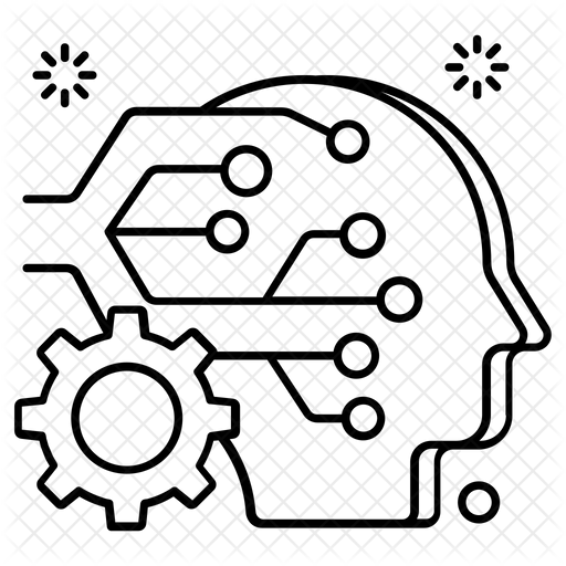 Machine Learning Icon - Download in Line Style