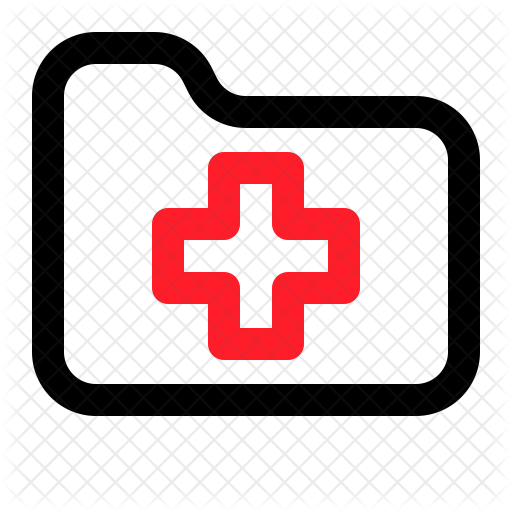 Medical Folder Icon - Download in Line Style Medical Folder Icon - Download in Line Style