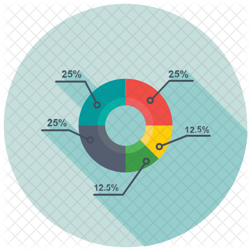 Multi Level Pie Chart Icon - Download In Flat Style