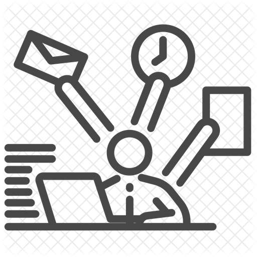 Multi task Icon - Download in Line Style