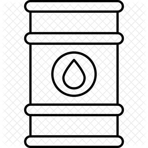 Oil drum Icon - Download in Line Style