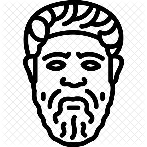 Plato Icon - Download in Line Style Plato Icon - Download in Line Style