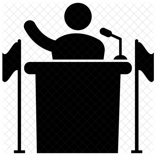 Political Leader Icon - Download in Glyph Style