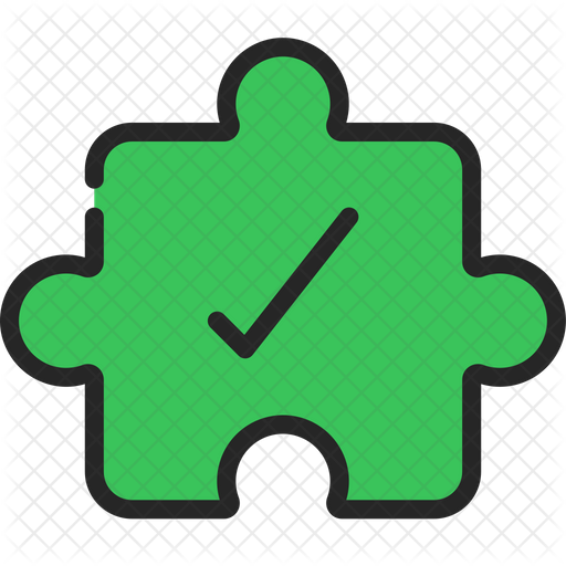Problem Solved Icon - Download in Colored Outline Style