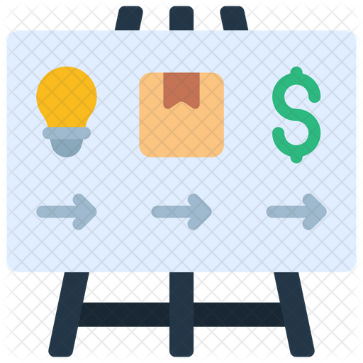 Process Icon - Download in Flat Style