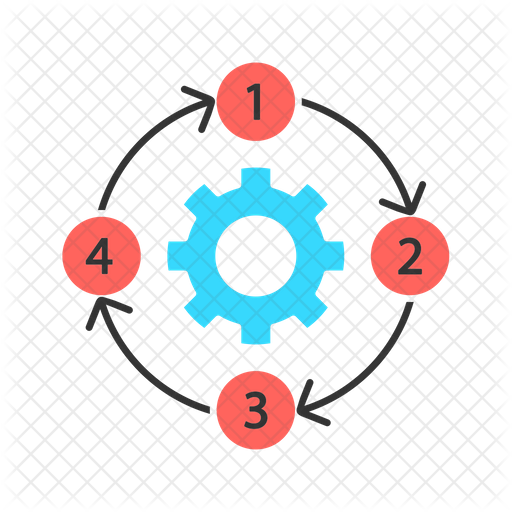 Process diagram Icon - Download in Flat Style