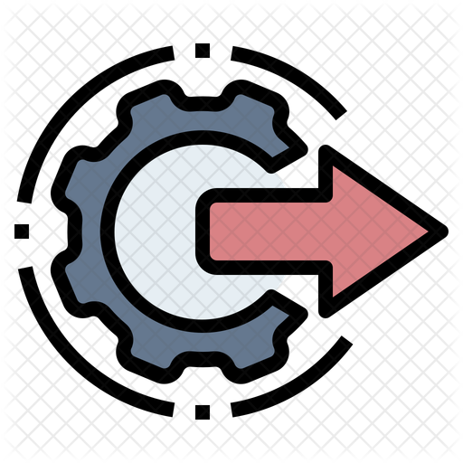 Process Output Icon - Download in Colored Outline Style Process Output Icon - Download in Colored Outline Style