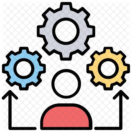 Project Manager Icon - Download in Colored Outline Style