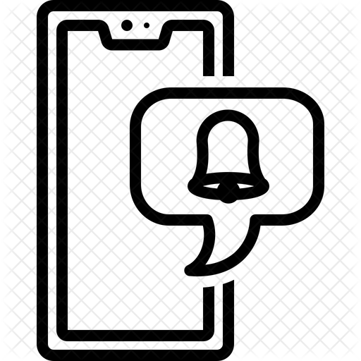 Push Notification Icon - Download in Line Style