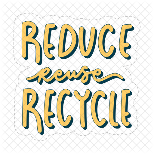 Reduce reuse recycle Icon - Download in Sticker Style Reduce reuse recycle Icon - Download in Sticker Style