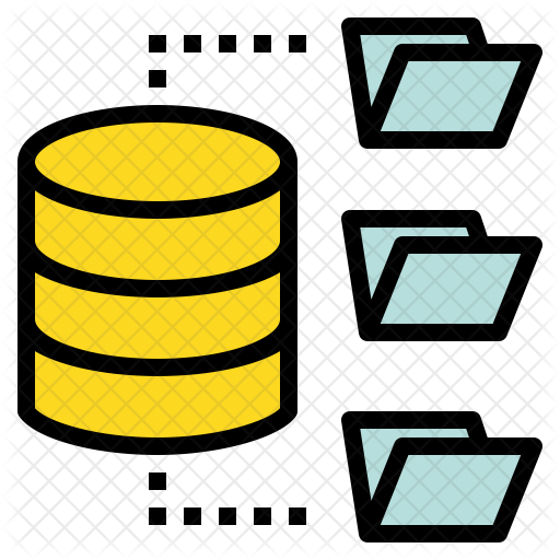 Repository Icon - Download in Colored Outline Style