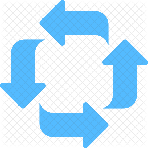 Reprocessing Icon - Download in Flat Style