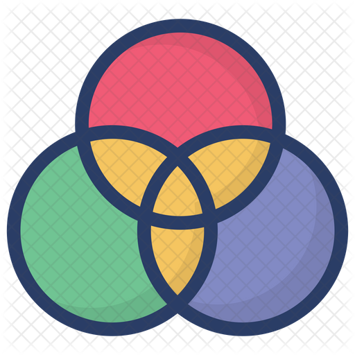Rgb Combination Icon - Download in Colored Outline Style