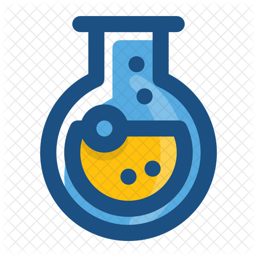 Round Bottom Flask Icon - Download in Colored Outline Style