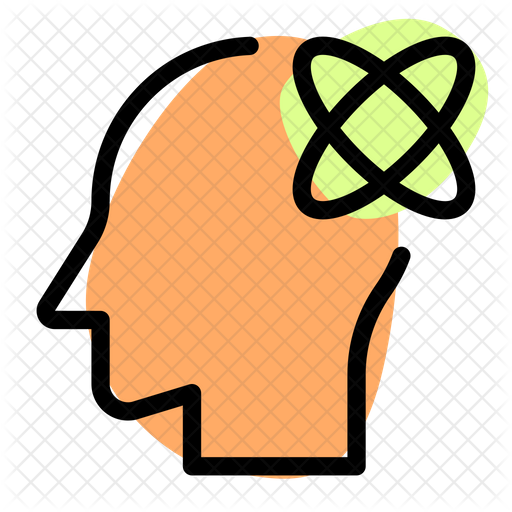 Science Thinking Icon - Download in Colored Outline Style
