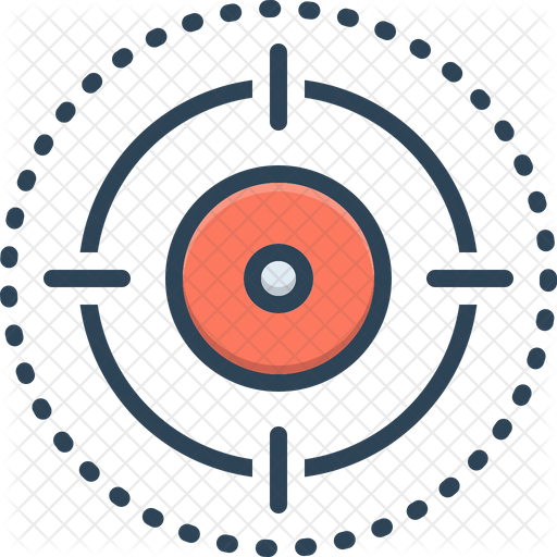 Scope Icon - Download in Colored Outline Style