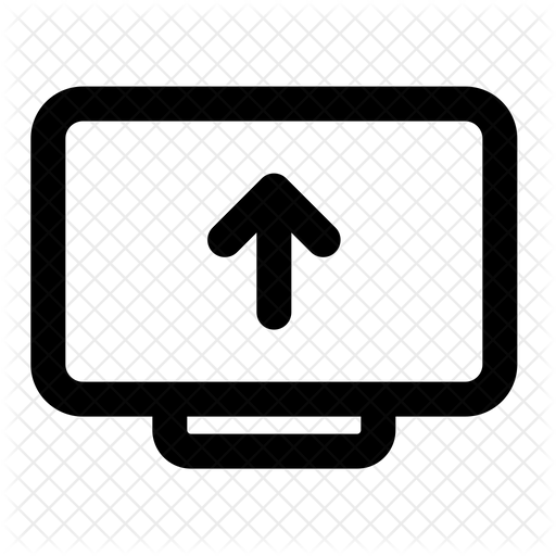 Screen Share Icon - Download in Line Style Screen Share Icon - Download in Line Style