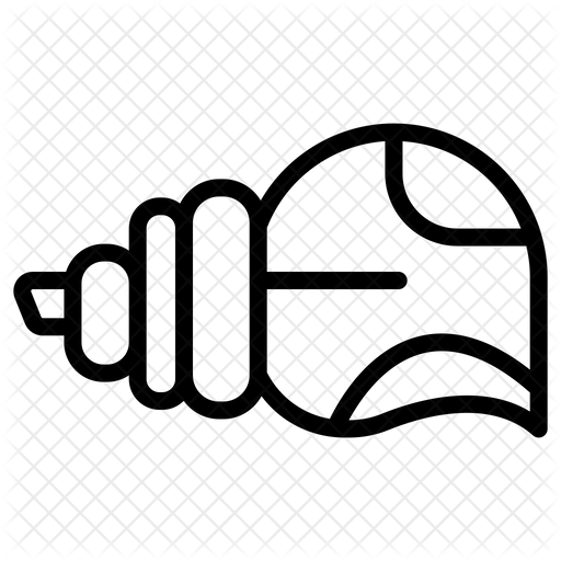 Shell Icon - Download in Line Style