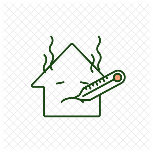 Sick Building Syndrome Icon Download In Colored Outline Style