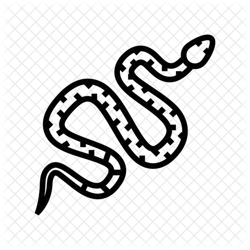 Snake Icon - Download in Line Style