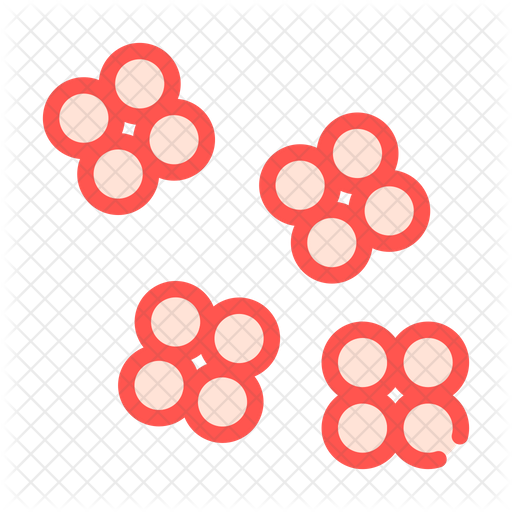 Staphylococcus Icon Download In Colored Outline Style