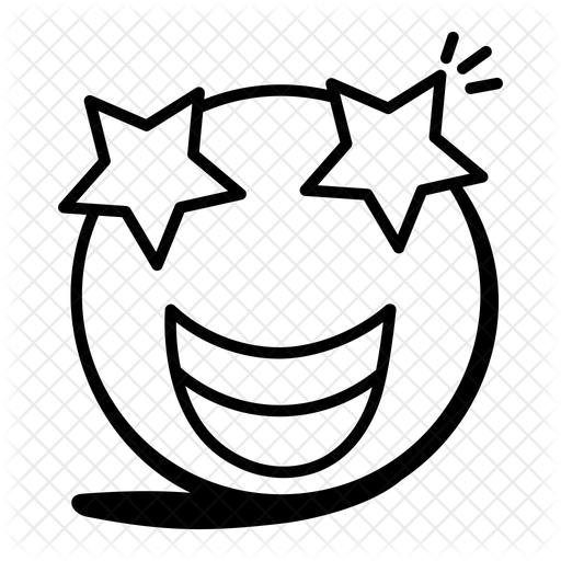 Starstruck Emoji Emoji Icon Download In Glyph Style
