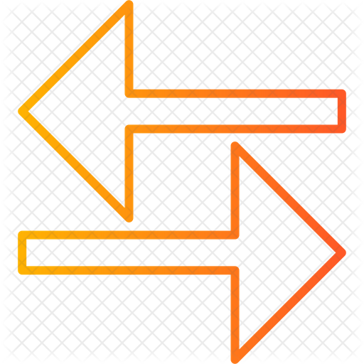 Swap Arrows Icon - Download in Gradient Style