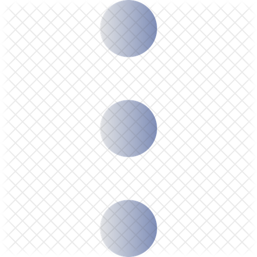 Three vertical dots menu Icon - Download in Gradient Style