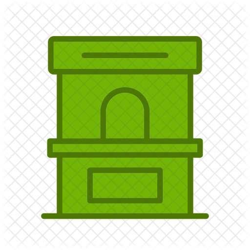 Ticket Counter Icon - Download in Colored Outline Style