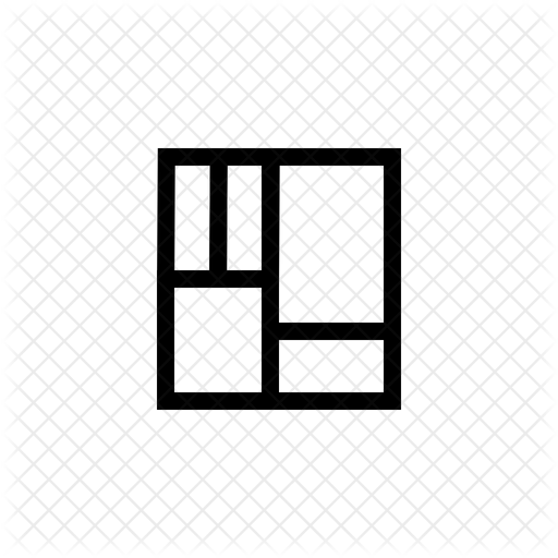 Treemap Chart Icon - Download in Line Style