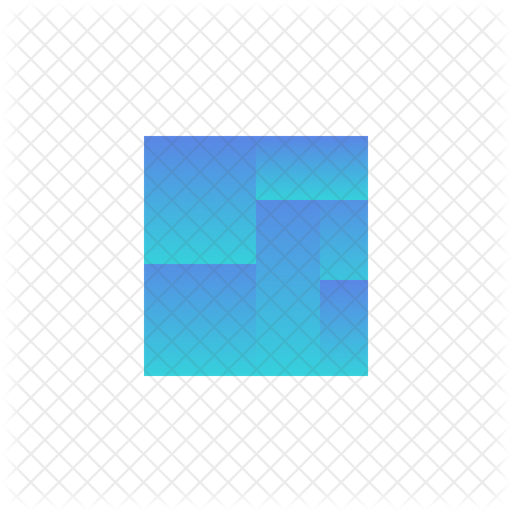 Treemap Chart Icon - Download in Gradient Style